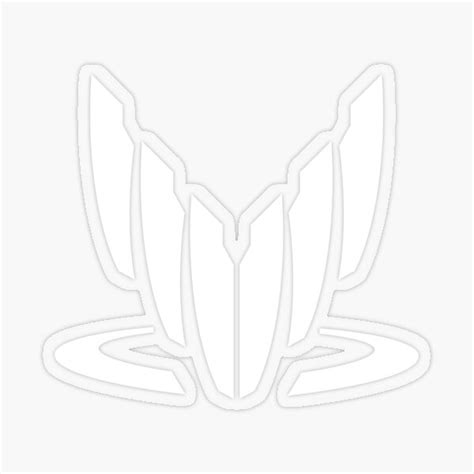 Mass Effect Spectre Logo White Sticker For Sale By Big Dick En3rgy