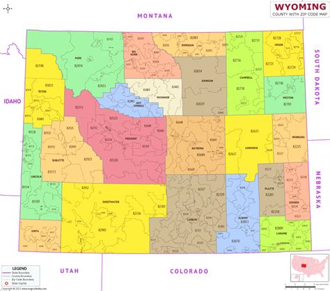 Wyoming County Zip Codes Map