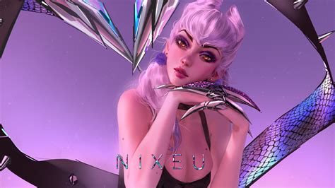 Rule 34 1girls Big Breasts Cleavage Evelynn Female Female Only K Da Evelynn K Da Series League