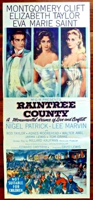Elizabeth Taylor Raintree County Poster Raintree County Mgm 1957