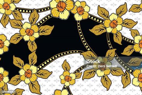 Ilustrasi Vektor Motif Batik Bunga Ilustrasi Stok Unduh Gambar
