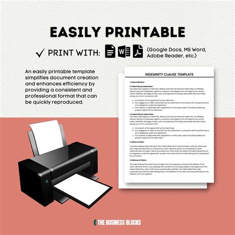 Indemnity Clause Template Indemnity Clause In Contracts Indemnity