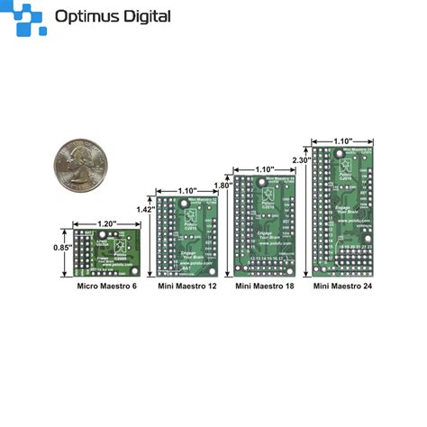 Controller Servo Pe Usb Cu 12 Canale Mini Maestro Asamblat Controller Servo Pe Usb Cu 12 Canale Mini Maestro Asamblat