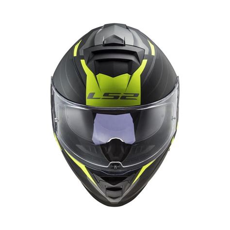 Ls2 Ff800 Full Face Helmet Storm Ii Nerve Matt Black H V Yellow