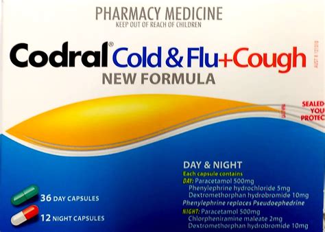 Codral Phenylephrine Cough Cold And Flu Daynight Capsules 48