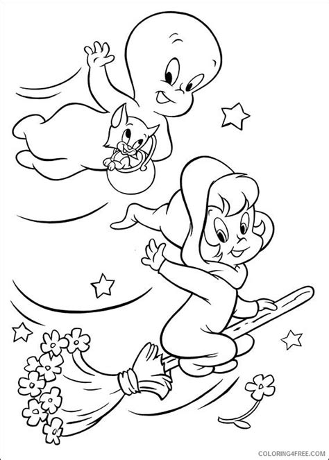 Casper The Friendly Ghost Coloring Pages Printable Coloring4free