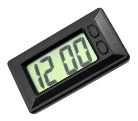 3x Reloj Lcd Automotriz Con Almohadilla Adhesiva Cuotas Sin Interés