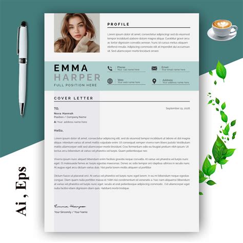 Clean Resume Template Layout Masterbundles