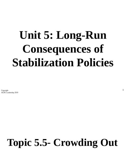 Macro Topic 5 5 Crowding Out Pdf Crowding Out Economics Interest