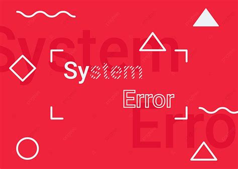 System Error Red Mordern Background System Error System Error