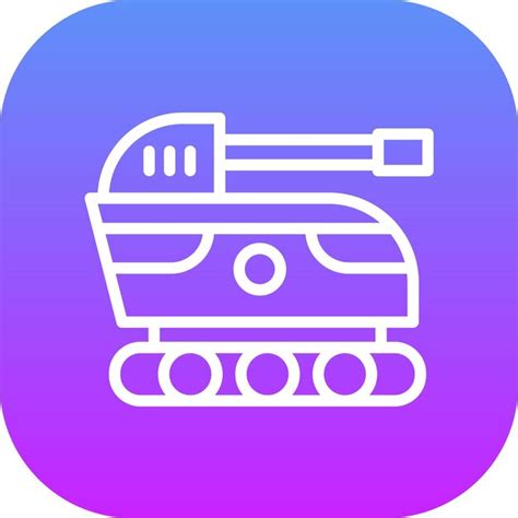 Nuclaer Tank Ilustração De ícone Vetorial Do Conjunto De ícones De