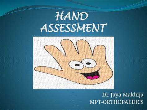 Hand Assessment Physiotherapy Ppt