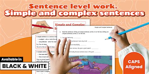 Ip Eng Simple And Complex Sentences Act Sheet Caps Aligned