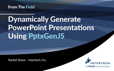 Dynamically Generate Powerpoint Presentations Using Pptxgenjs