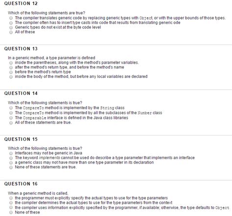 Solved Question 1 A Generic Class May Create Instances Of