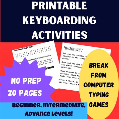 Typingkeyboarding Skills Gamesactivities Elementarymiddle School