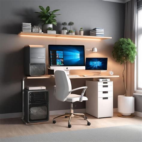 Premium Photo 3d Computer Office