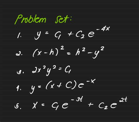 solved x−h 2 h2−y2 2x2y2 c1 y x c1 e−x x c1e−3t c2e2t