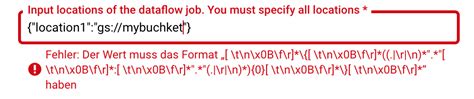 Regex How To Specify Input Locations Parameter In Dataflow Pipeline Stack Overflow