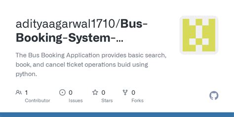 github adityaagarwal1710 bus booking system application using python