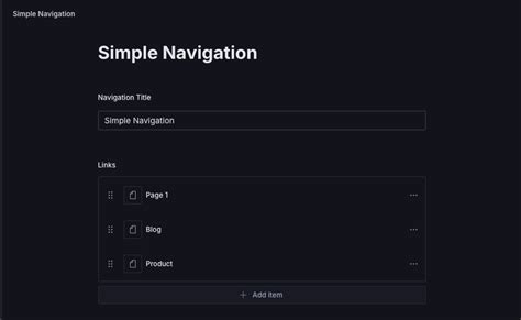Scalable Navigation Patterns Sanity Docs