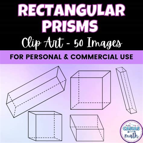 Rectangular Prisms Clipart 3d Shape Math Clip Art High School Middle