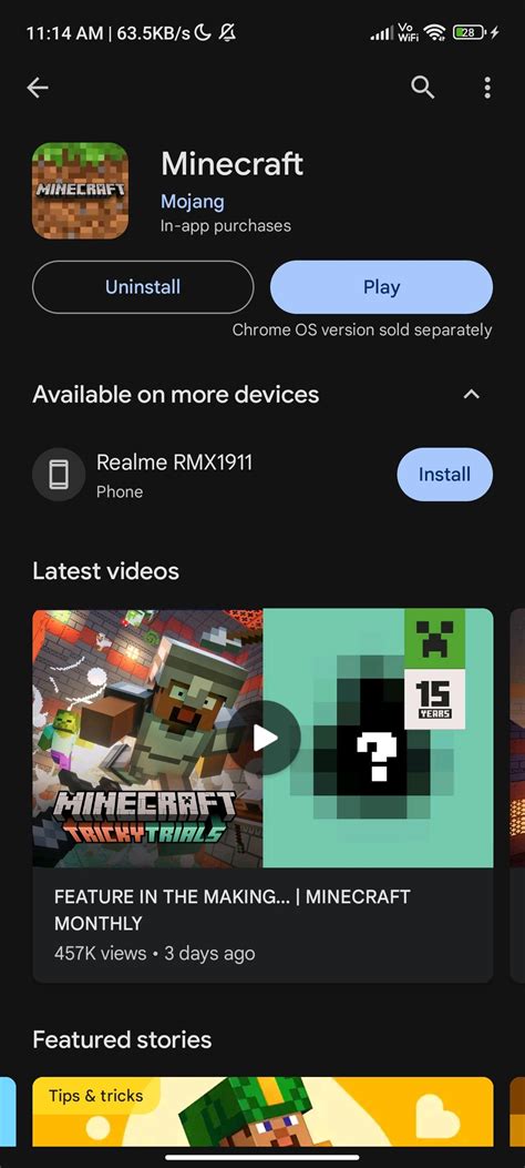 Hướng Dẫn Rời Minecraft Beta Trên Android Trở Về Phiên Bản Chính Thức