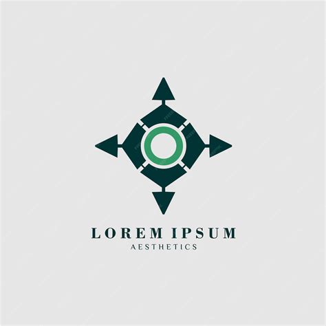 Premium Vector Simple Compass Logo Concept In A Modern And Luxury Style