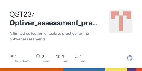 Github Qst23optiverassessmentpracticetools A Limited Collection Of Tools To Practice For