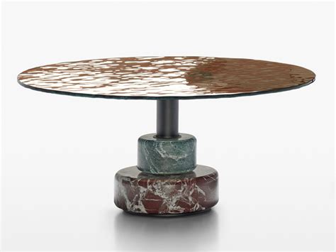 Menhir Low Round Coffee Table By Acerbis Design Lodovico Acerbis Giotto Stoppino