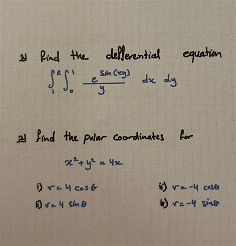 Solved Y ﻿find The Defferential