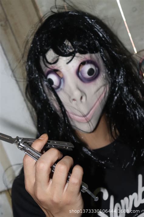 万圣节成人momo鬼衣服鬼屋npc恐怖黑白无常服装扮鬼吓人假发道具 阿里巴巴