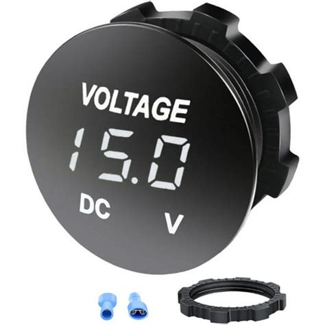 Modified Motorcycle Car Battery Voltmeter Dc Led Digital Display Detector 12v24v