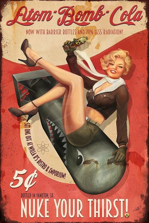 Nuke Cola Poster Nuka Cola Advertisement Vintage Posters Vintage Pin Up