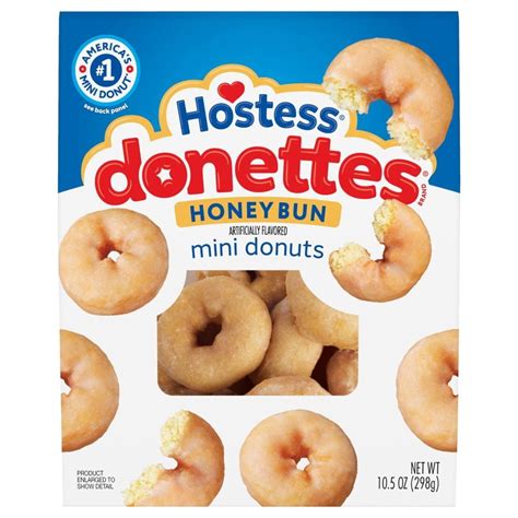 Hostess Donettes Honey Bun Glazed Mini Donuts 10 5 Oz Pack Of 1