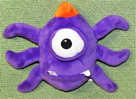 Rare Alien Plush Purple Uncle Milton Industries Big Eye 6 Arms Stuffed