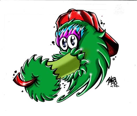 The Philly Phanatic By Akapad Computer Colors Peter A Deluca Is Akapad