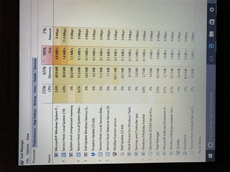 how come my laptop is running at 100 disk usage new out of box bad