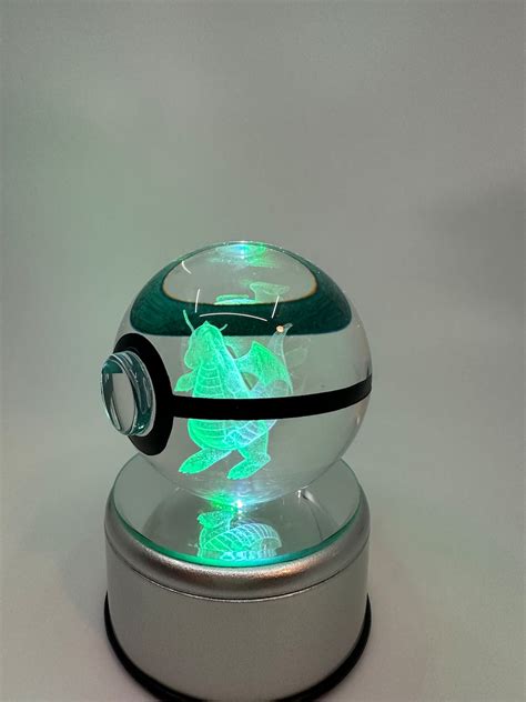 Crystal Pokeball With Rotating Base 80mm Etsy