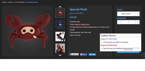 Do You Still Get A Promo Code When Buying A Spycrab Plush Coding