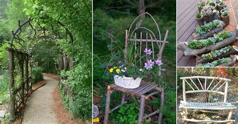 22 Fantastic DIY Garden Decor Using Tree Branches