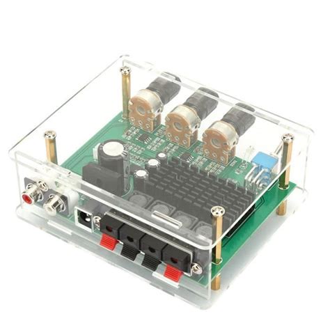 Zerone Carte amplificateur numérique Module AC12 17V DC 12 24V 80W 2 Carte amplificateur