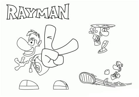 Rayman Coloring Page