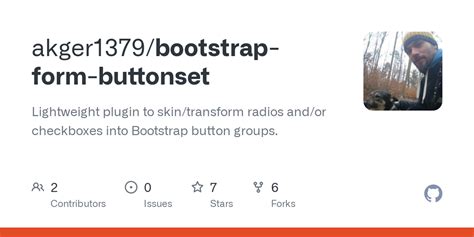 GitHub Akger Bootstrap Form Buttonset Lightweight Plugin To Skin Transform Radios And Or