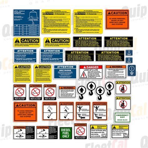Terex Haul Truck Safety Decal Set Truck And Equipment Decals