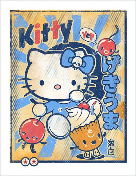 Hello Kitty Con 2014 8 Am 630 Pm Thursday Poster Giapponese Poster Grafici