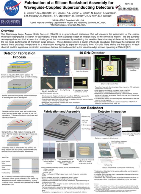 Pdf Fabrication Of A Silicon Backshort Assembly For Waveguide Coupled