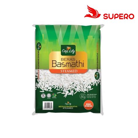 Cap Lily Beras Basmathi Steamed 5kg Shopee Malaysia