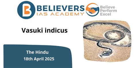 Vasuki Indicus Believers Ias Academy