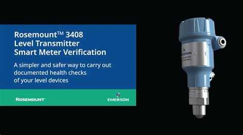 Rosemount 3408 Level Transmitter Smart Meter Verification Measurement